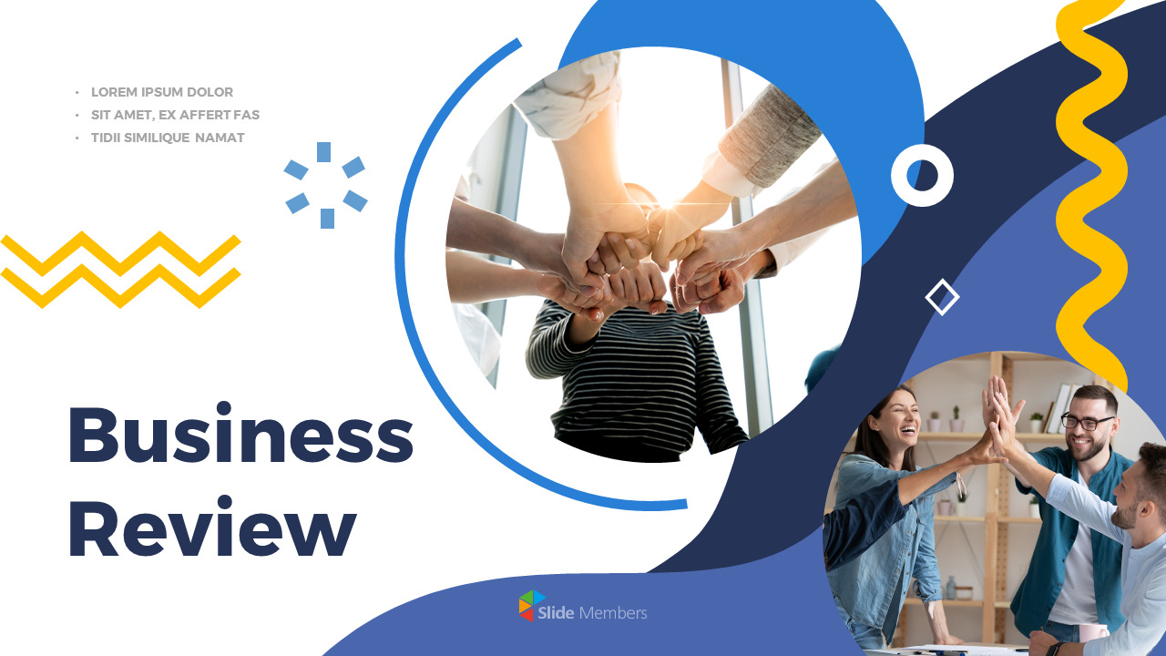 Business Review template google slides