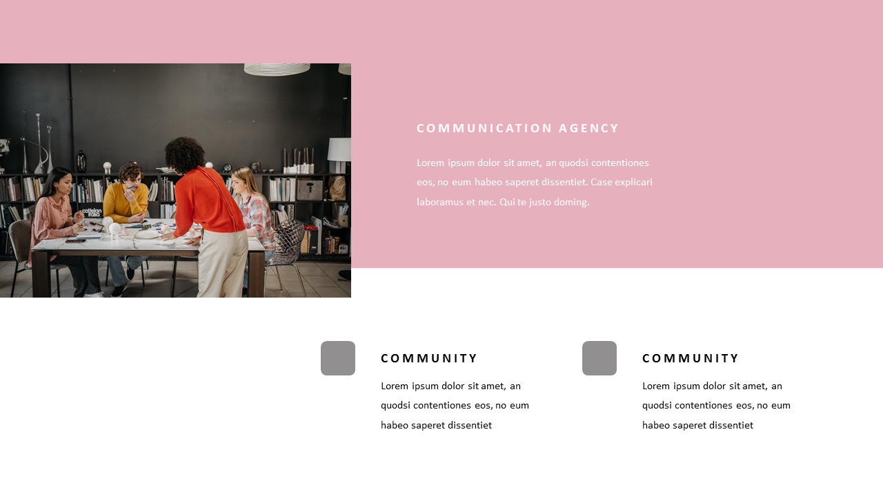 Communication Agency presentation slide design|Business|Google