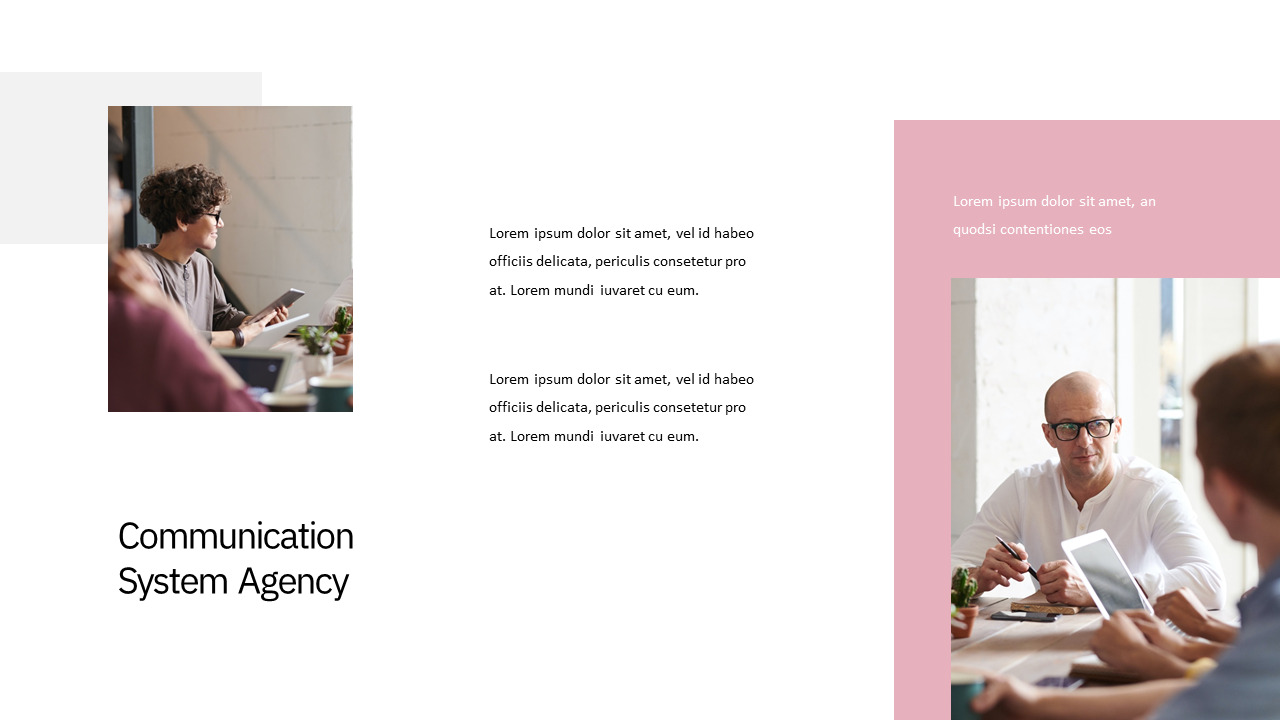 Communication Agency presentation slide design|Business|Google