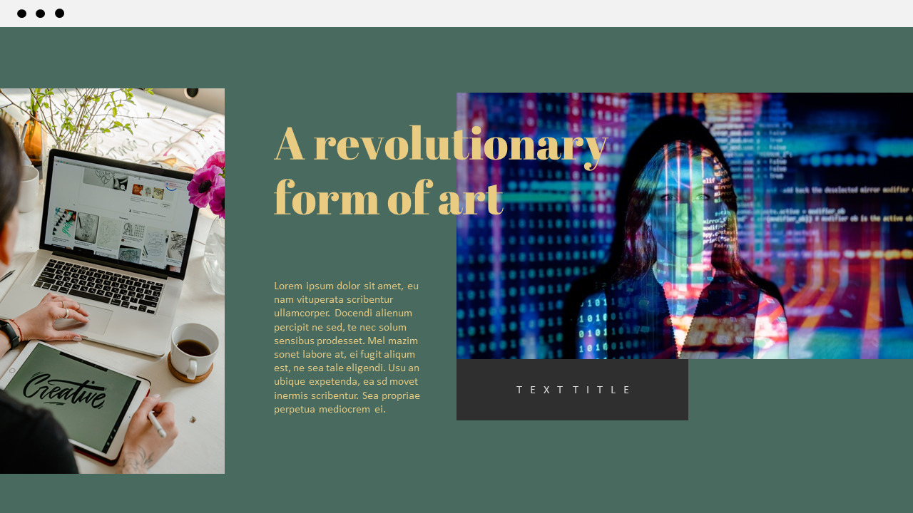 Digital Art PowerPoint Design Download|IT/Commerce|Templates