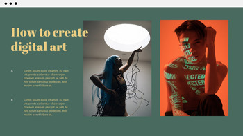 Digital Art PowerPoint Design Download|IT/Commerce|Templates