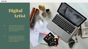 Digital Art PowerPoint Design Download|IT/Commerce|Templates