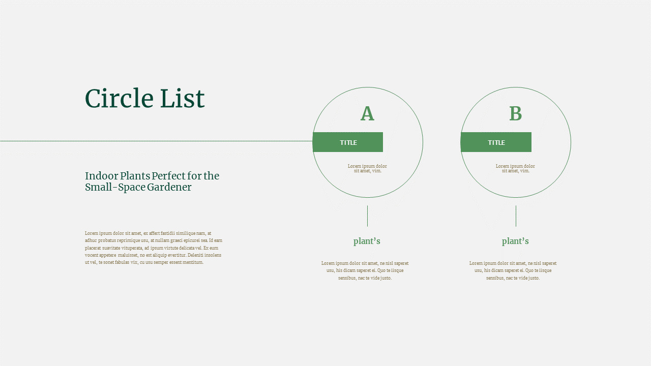 Home Plant’s template google slides