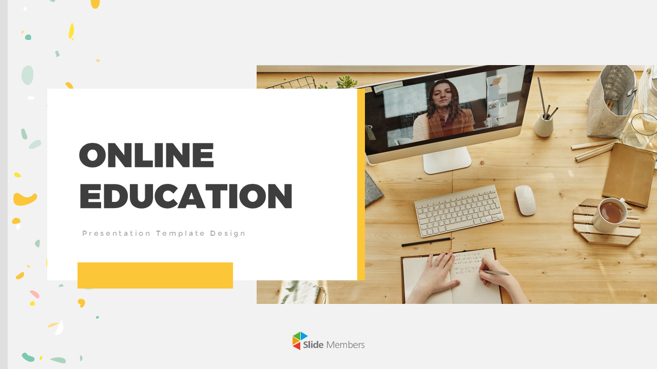 Online Education Google Slides Template Design