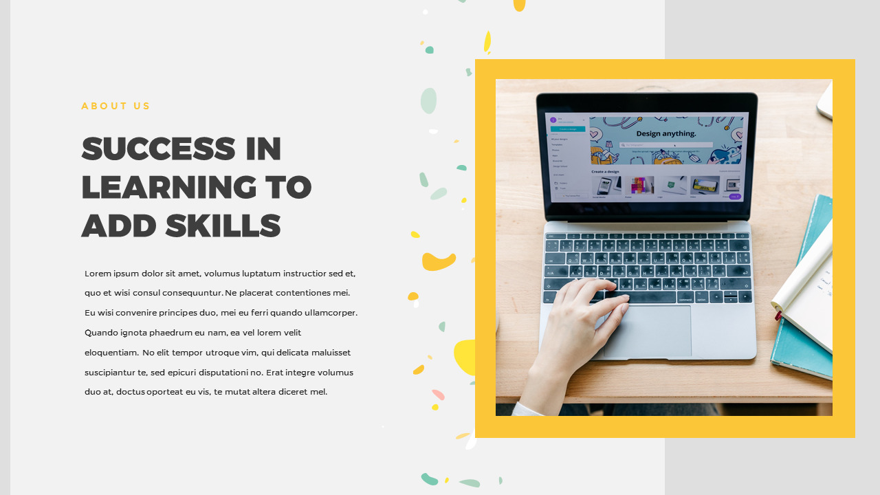 Online Education Google Slides Template Design