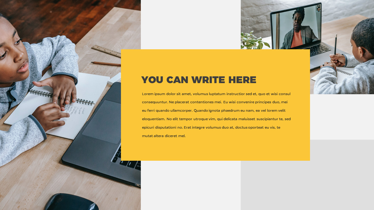 Online Education Google Slides Template Design