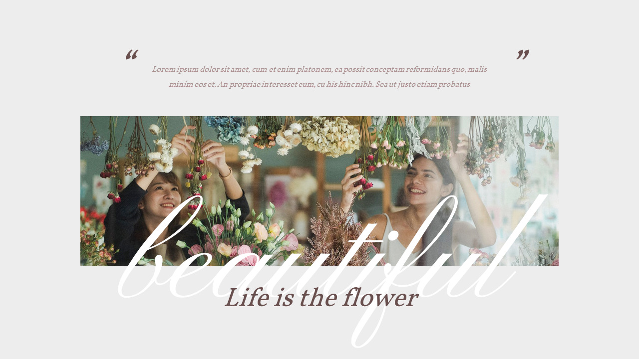 Florist Shop Theme PPT Templates