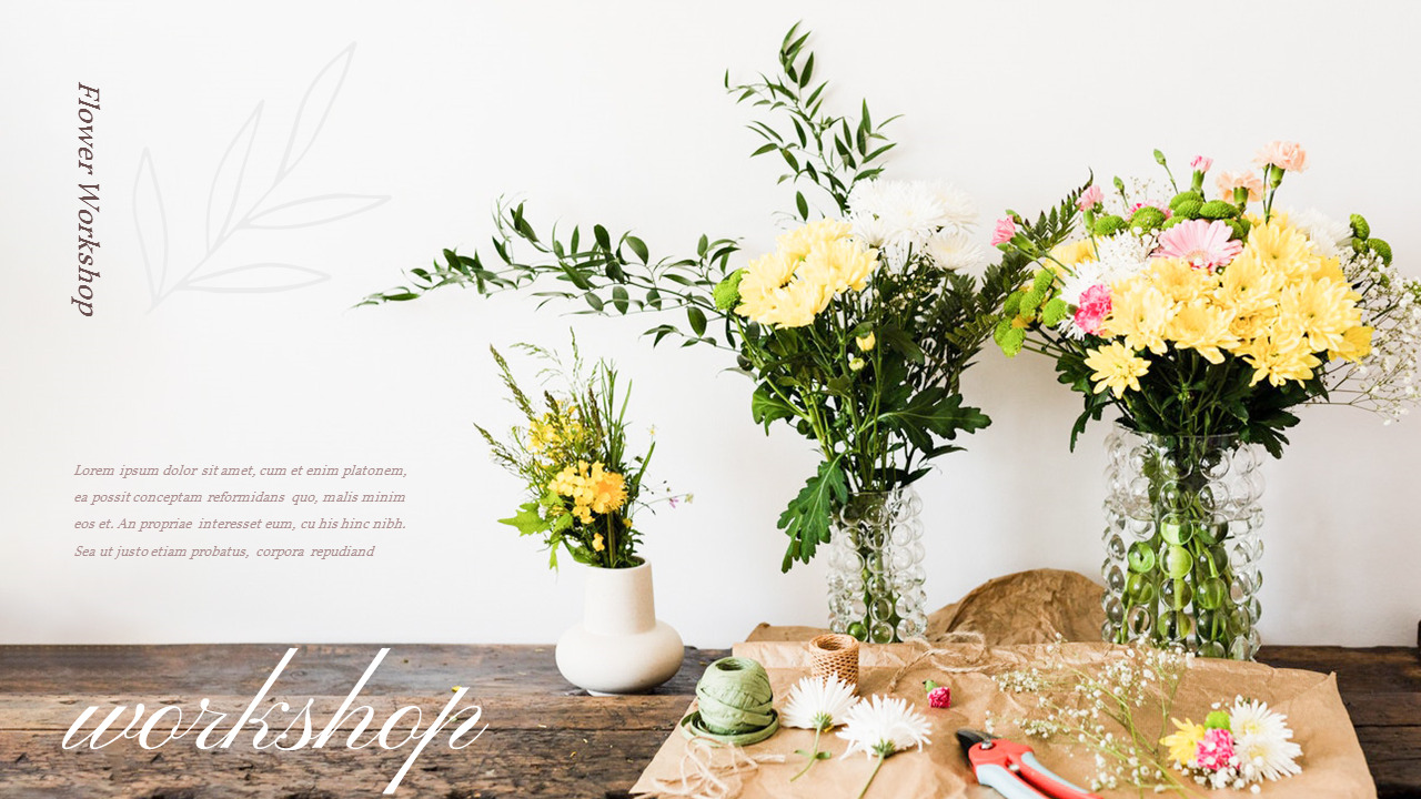 Florist Shop Theme PPT Templates