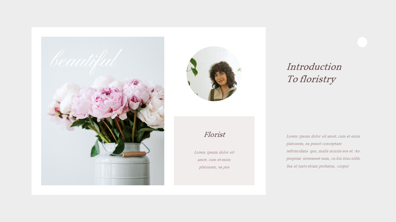 Florist Shop Theme PPT Templates