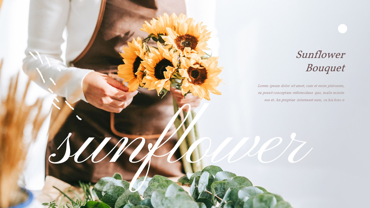 Florist Shop Theme PPT Templates