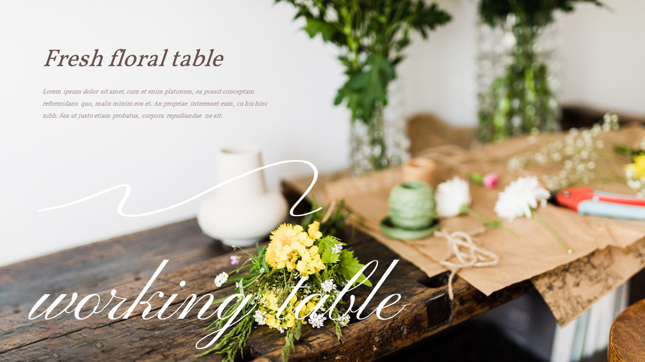 Florist Shop Theme PPT Templates