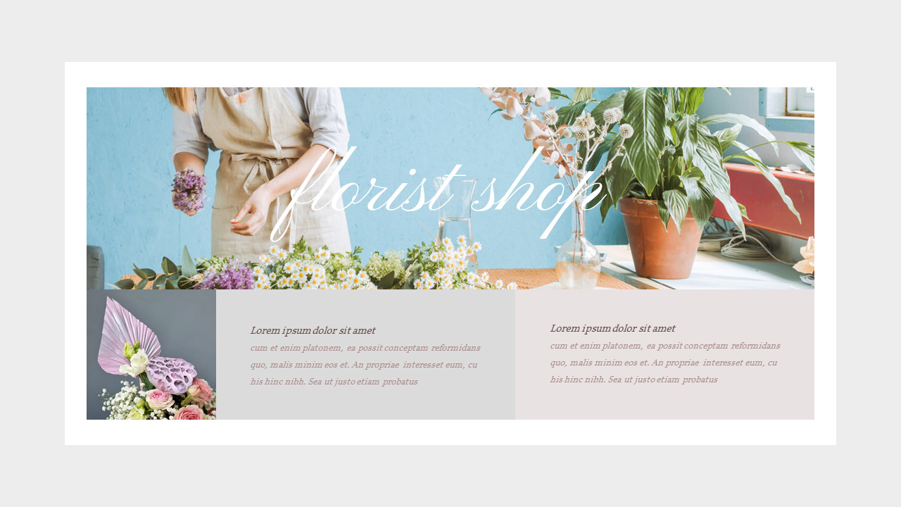 Florist Shop Theme PPT Templates