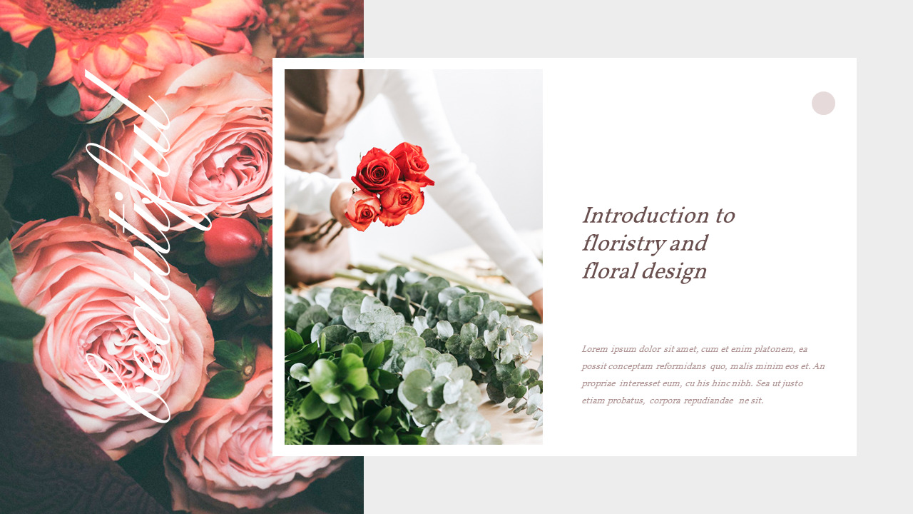 Florist Shop Theme PPT Templates