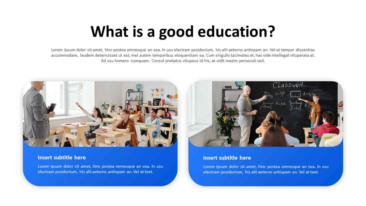 Education for all children Simple Google Slides