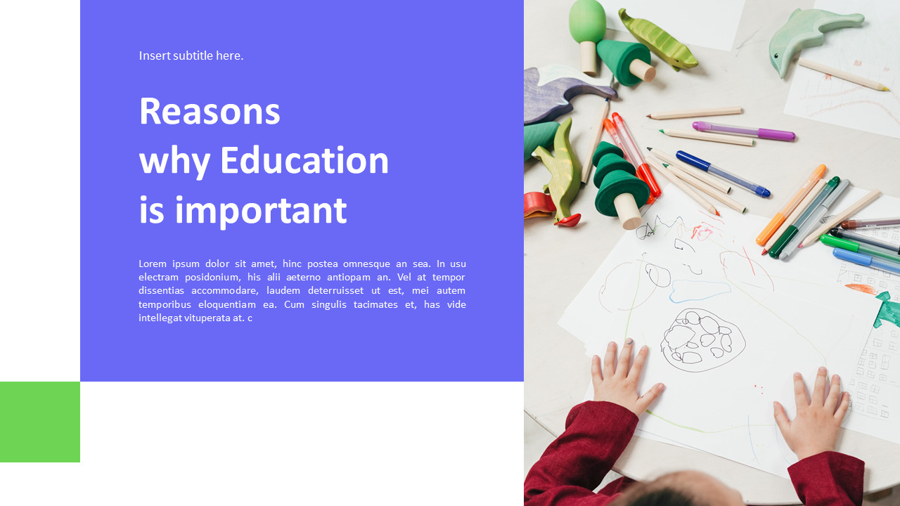 Education for all children Simple Google Slides