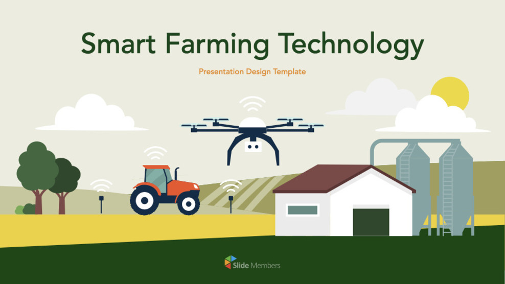 Smart Farming Technology template design