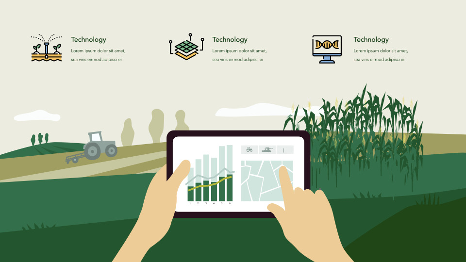 Smart Farming Technology template design