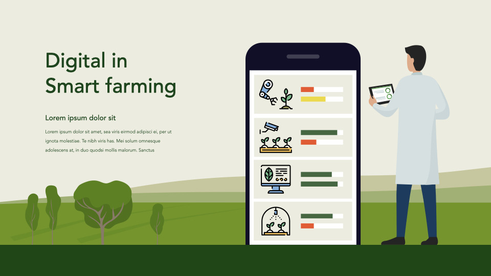Smart Farming Technology template design