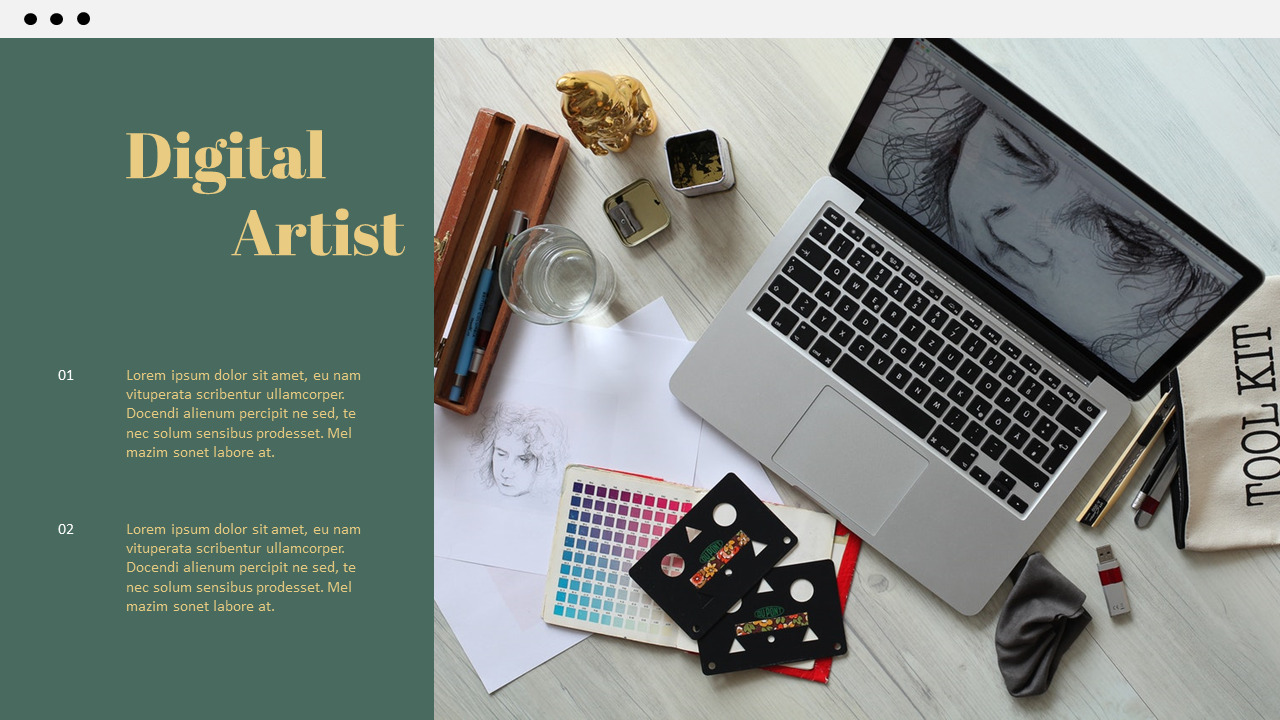 Digital Art Google Slides Presentation|IT/Commerce