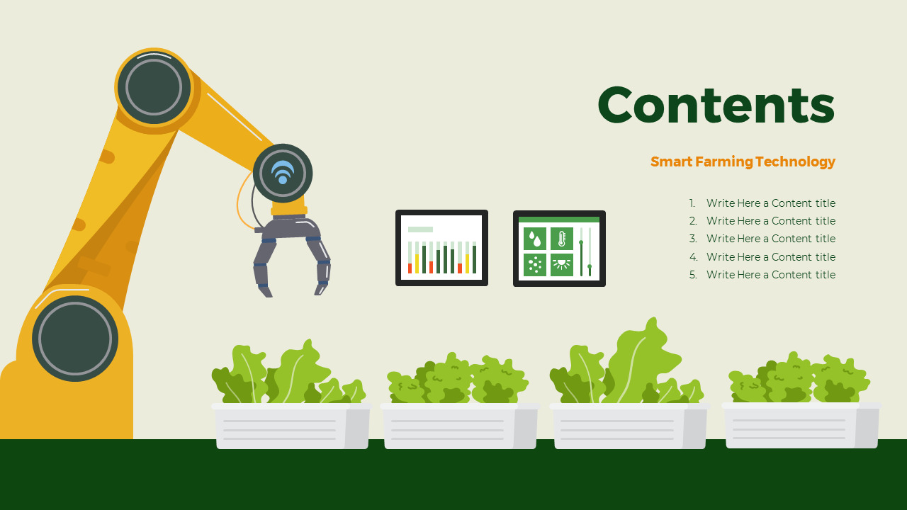 Smart Farming Technology Google Slides Themes