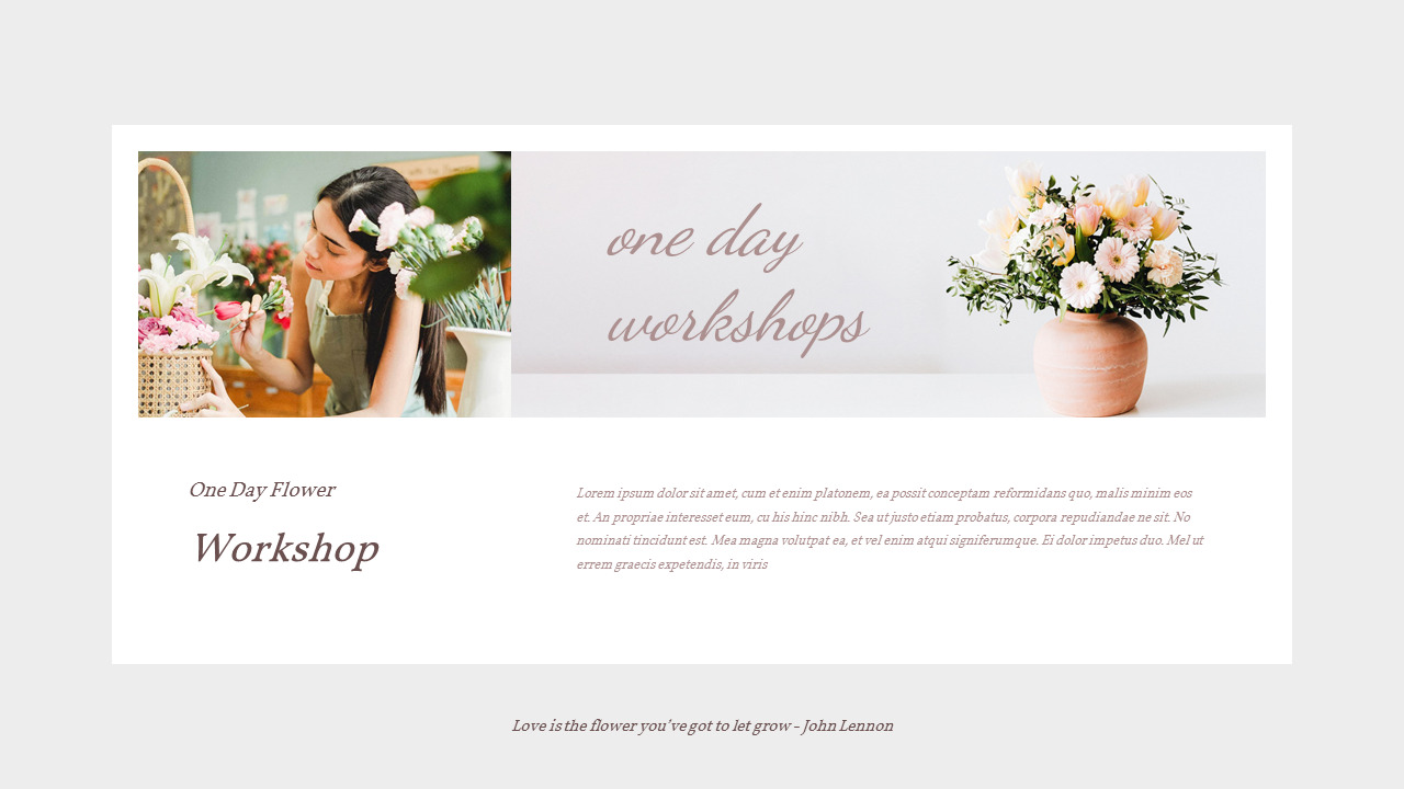 Florist Shop Simple Google Templates