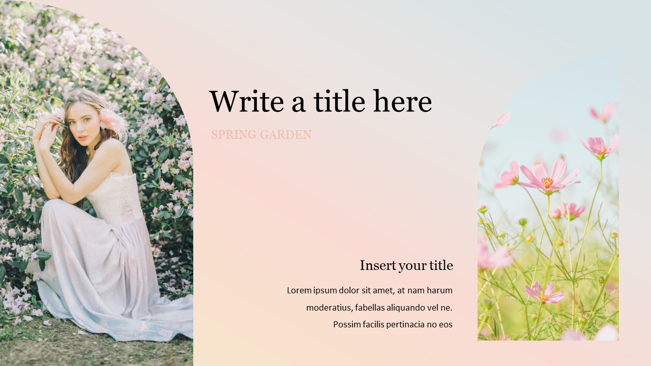 Spring Garden team presentation template|Lifestyle|Google Slides