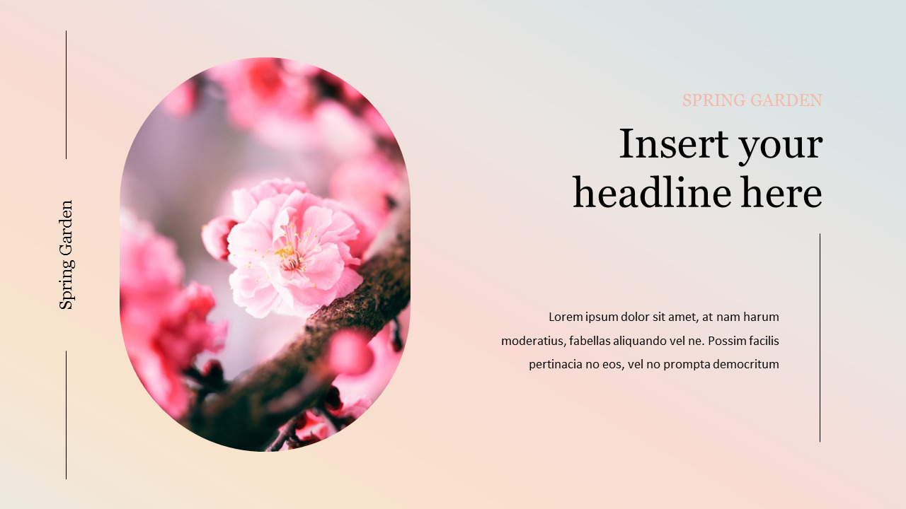 Spring Garden team presentation template|Lifestyle|Google Slides