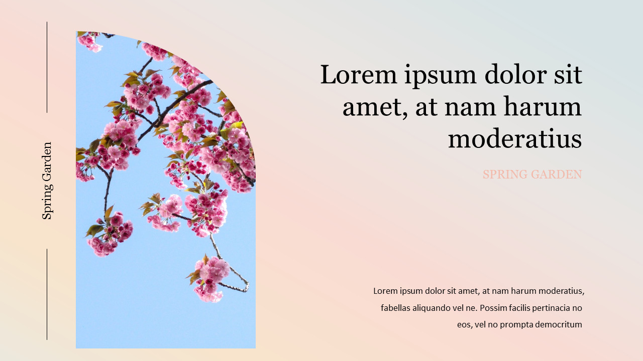 Spring Garden team presentation template|Lifestyle|Google Slides
