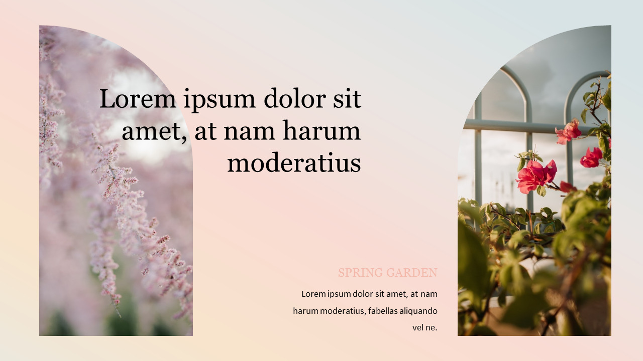 Spring Garden team presentation template|Lifestyle|Google Slides