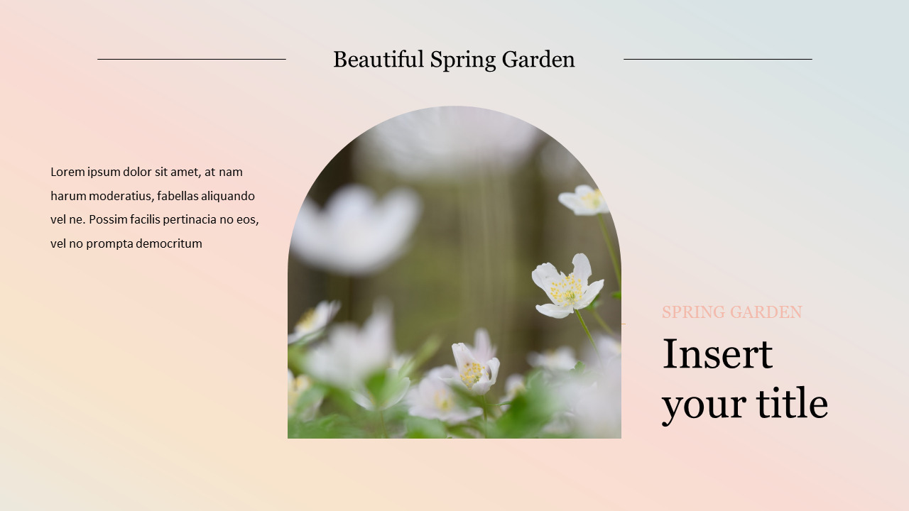 Spring Garden team presentation template|Lifestyle|Google Slides