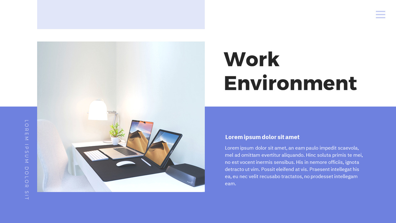 Work Environment slide template