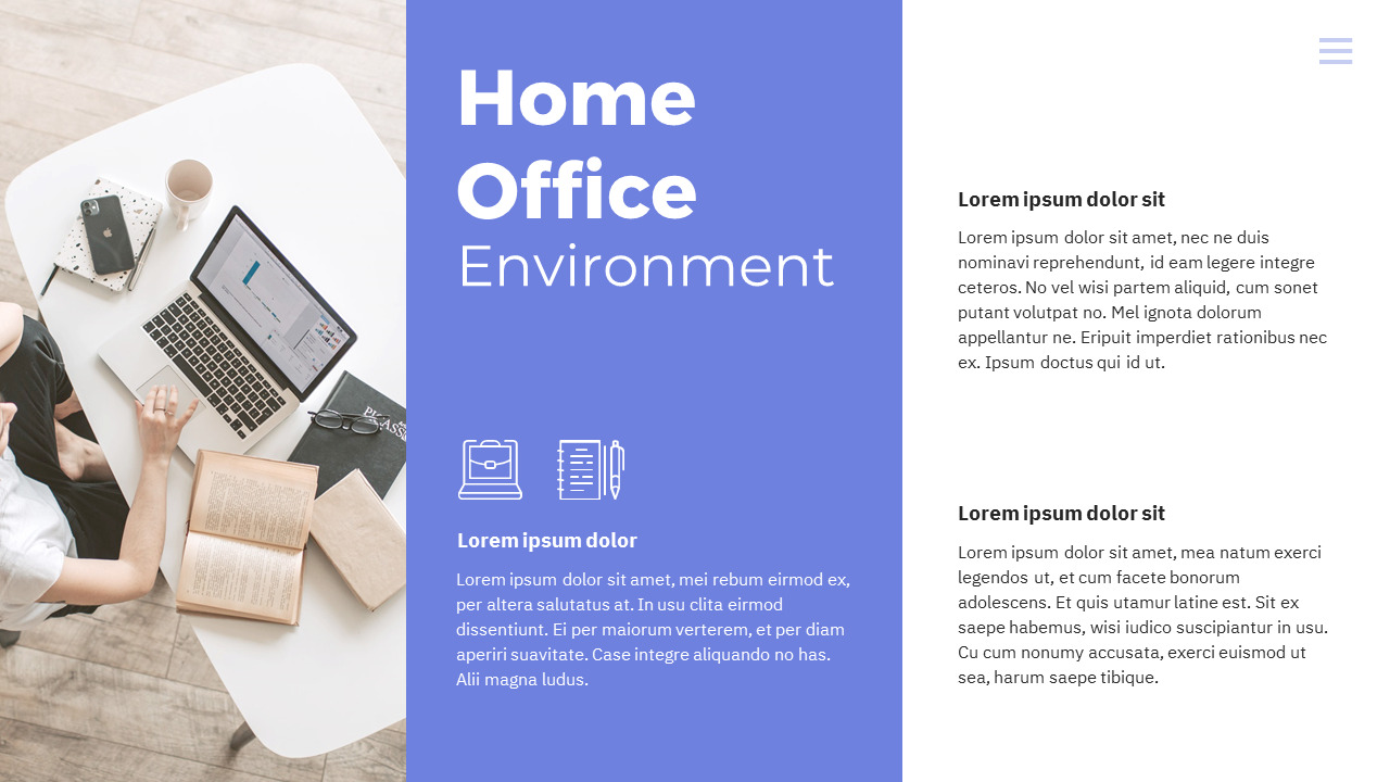 Work Environment slide template