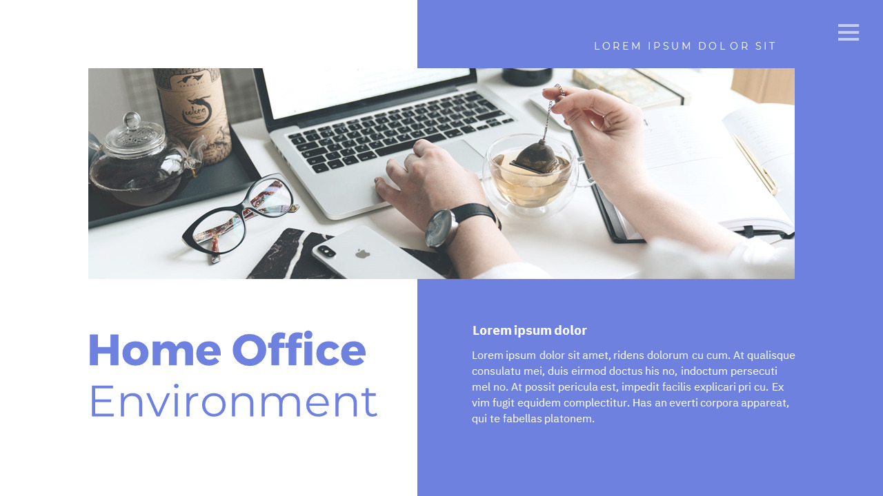 Work Environment slide template