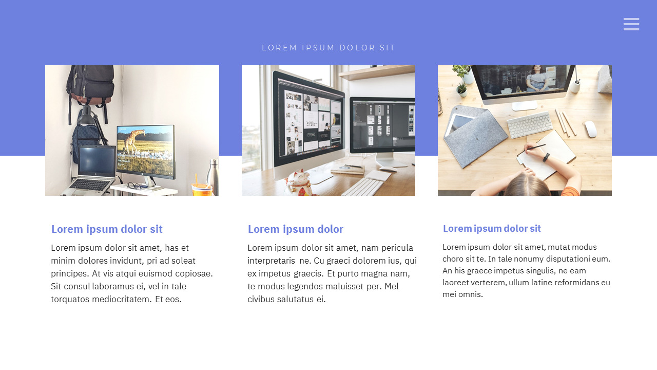Work Environment slide template