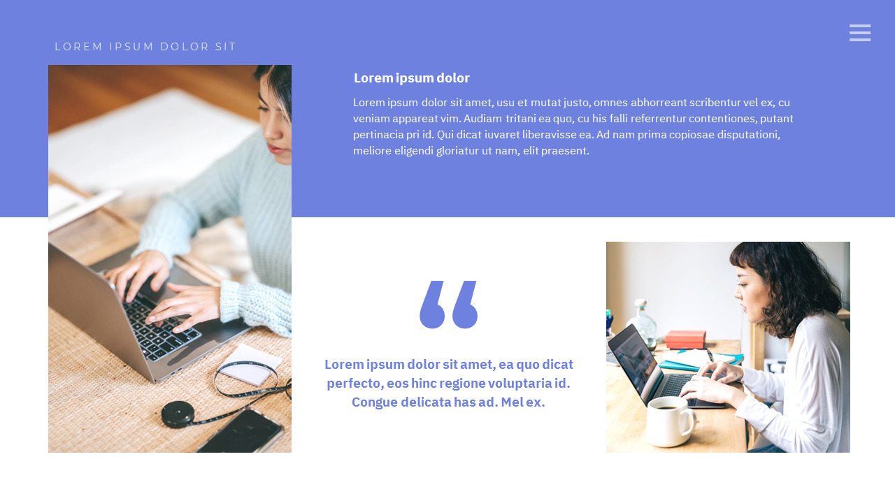 Work Environment slide template
