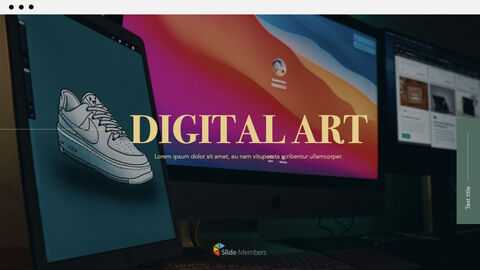 Digital Art company profile template design|IT/Commerce|Keynote