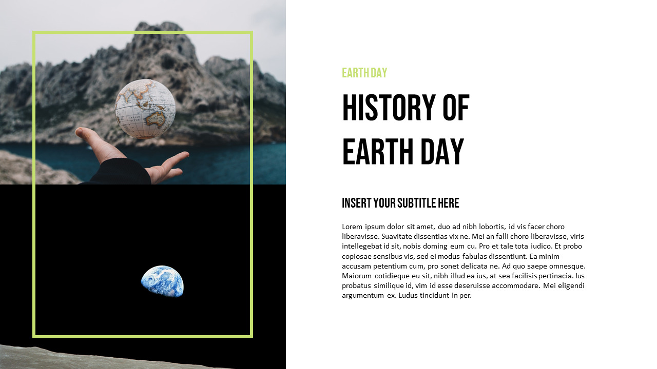 día de la Tierra diseño de plantilla|Estilo de vida|PPT