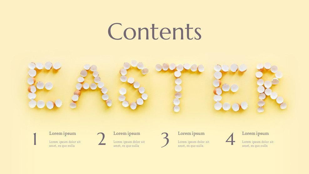 Easter Celebration PowerPoint Templates for Presentation