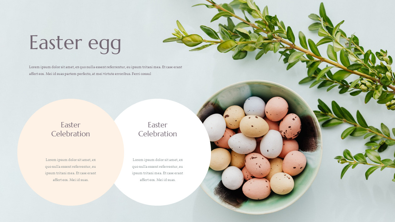 Easter Celebration PowerPoint Templates for Presentation