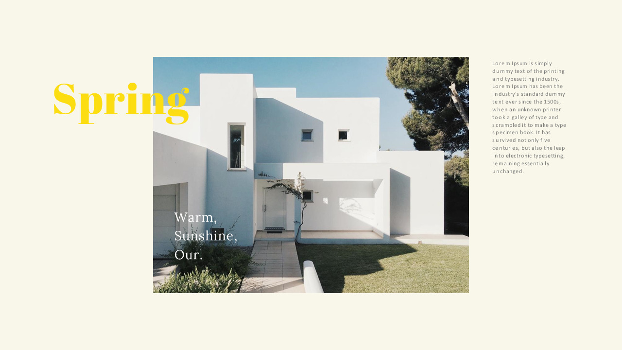 Spring Presentation Format