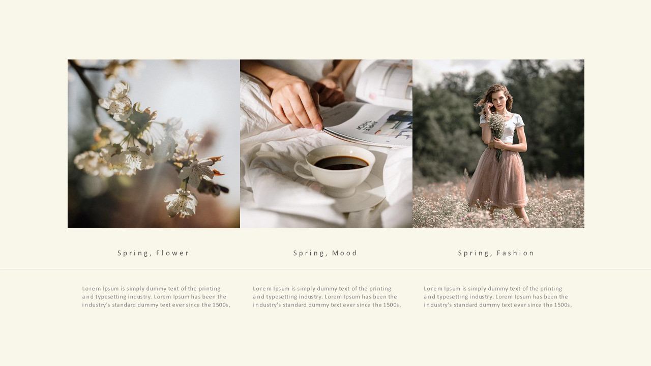 Spring Presentation Format