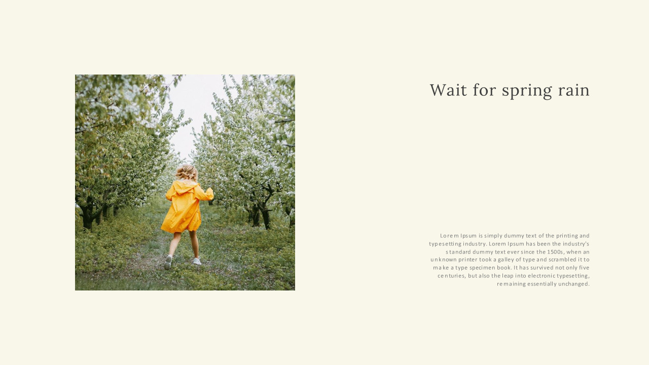 Spring Presentation Format