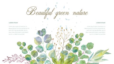 Natura ad acquerello Sfondi PPT