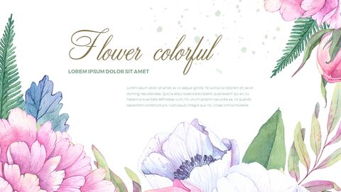 Natura ad acquerello Sfondi PPT