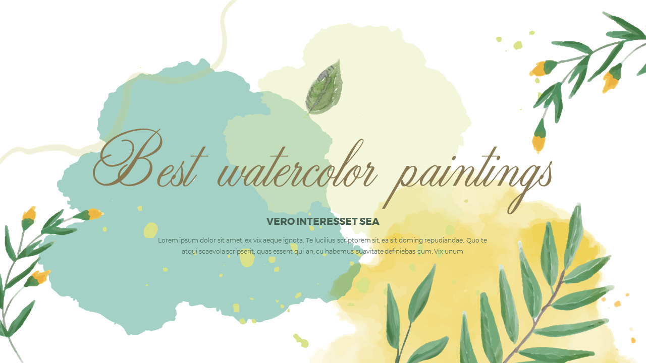 Watercolor Nature PPT Backgrounds
