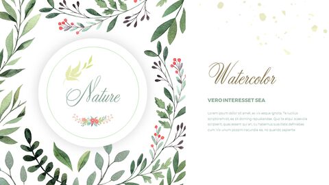 Natura ad acquerello Sfondi PPT