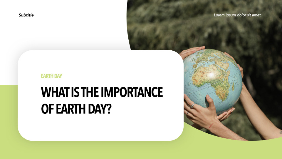 Earth Day Creative Keynote|Lifestyle
