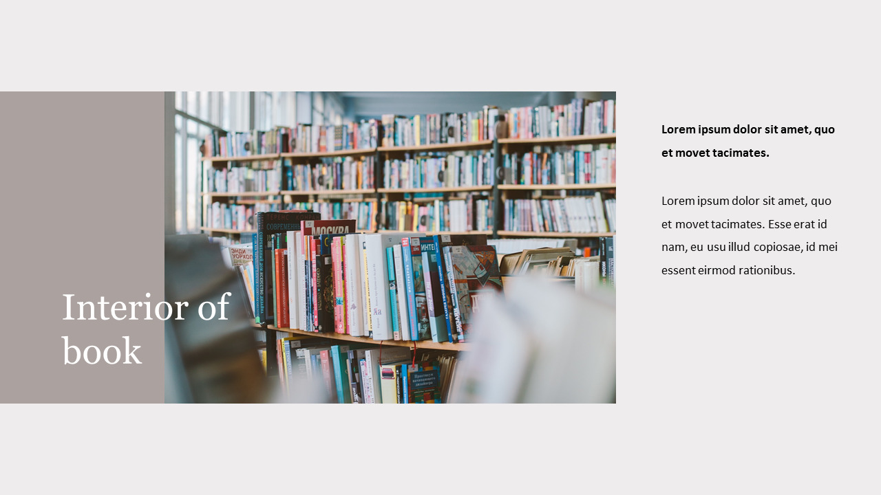 Book Interior Best PPT Templates|Lifestyle