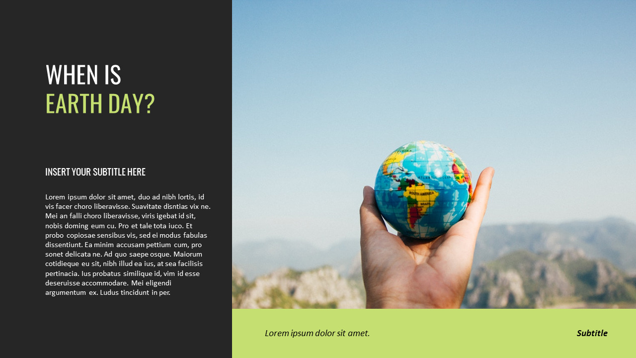 Earth Day Google PPT Templates|Lifestyle|Slides