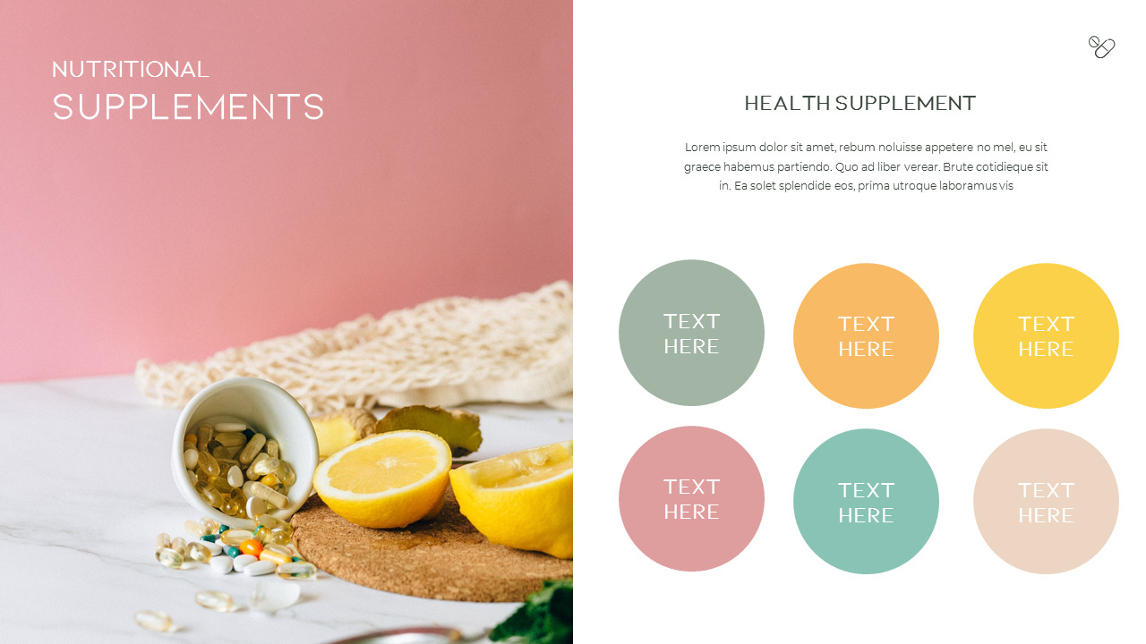 Nutritional Supplements Templates Design|Lifestyle|PPT